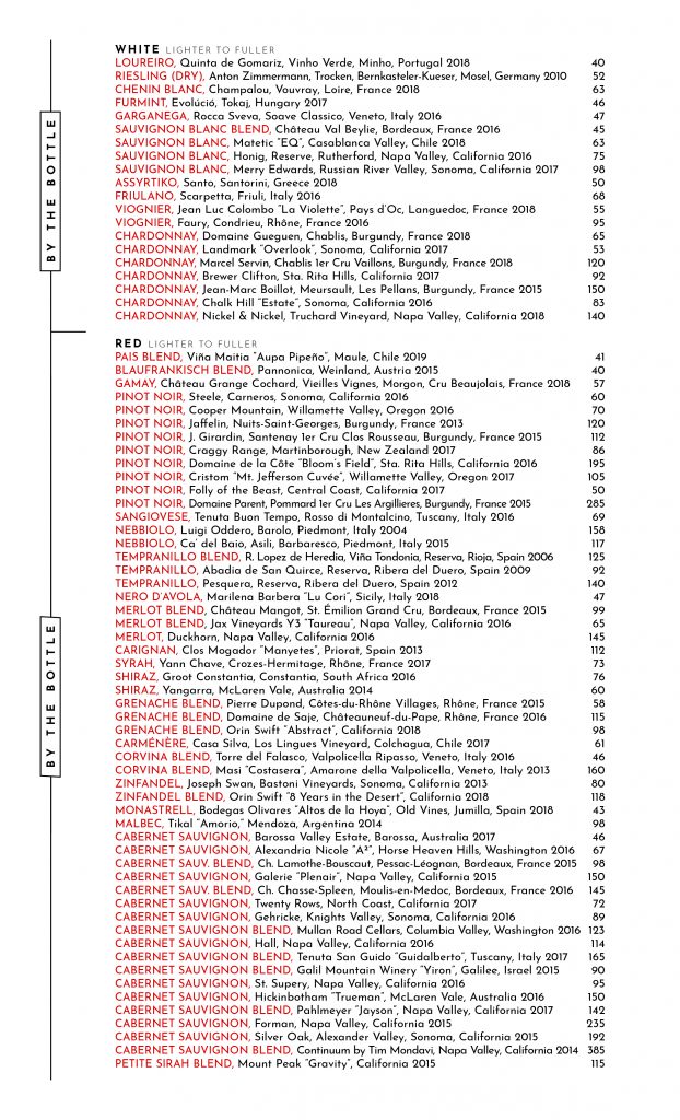 Menus | Etch Restaurant